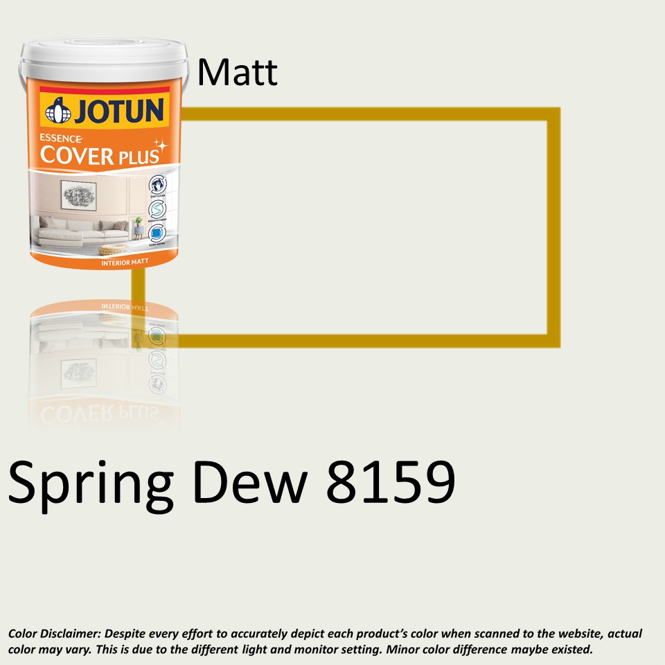 Jotun Paint 1L Essence Cover Plus Matt -8159 Spring Dew / wall paint ...