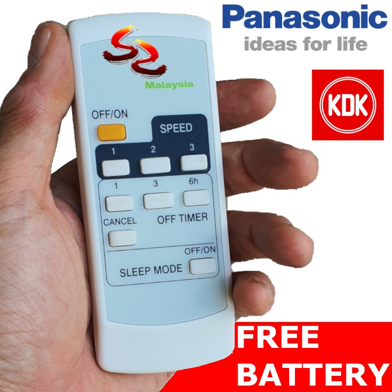 Panasonic KDK Ceiling Fan Remote Control Replacement Part FREE BATTERY ...