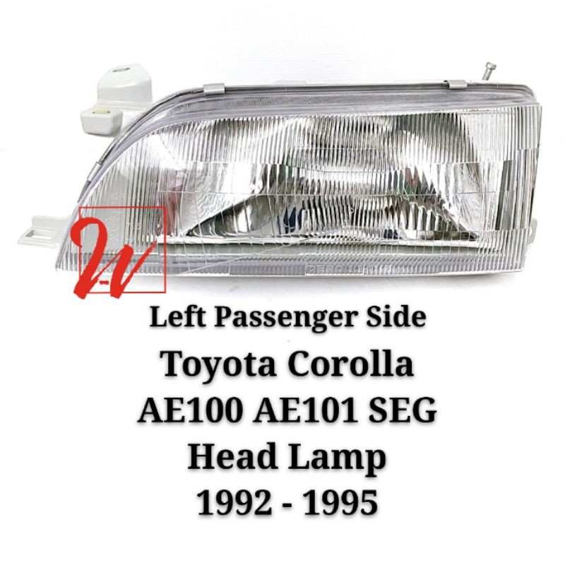Toyota Corolla AE100 AE101 EE100 EE101 SEG Head Lamp Headlights 1992 ...