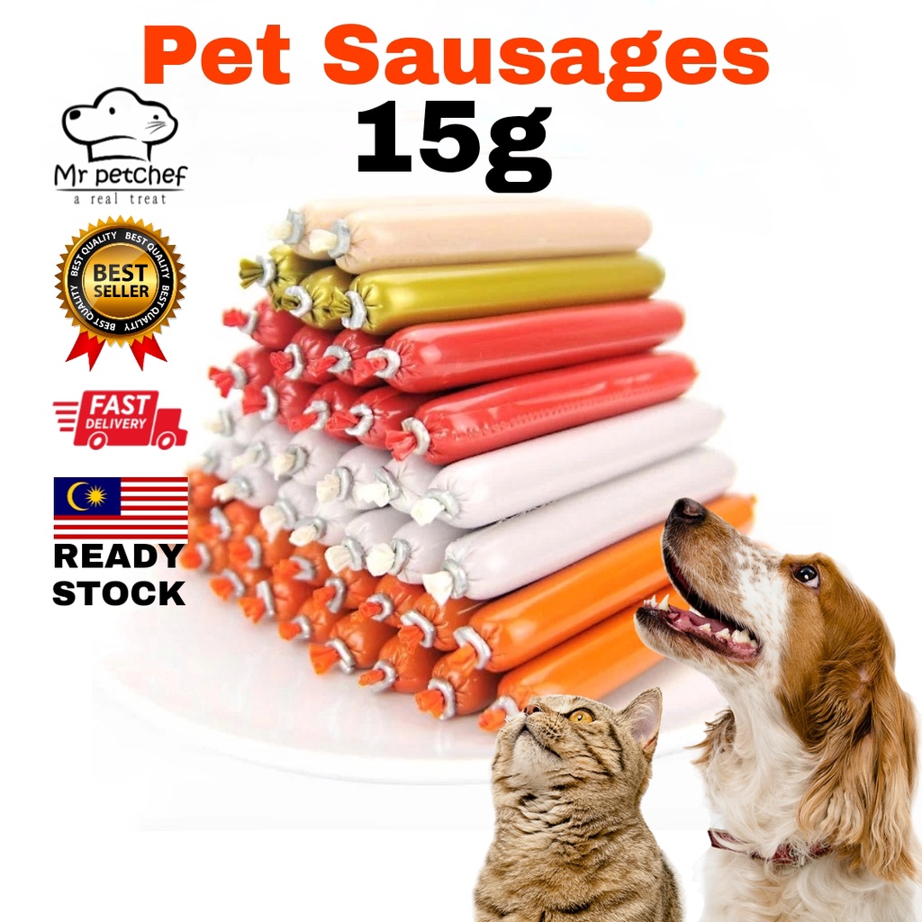 Dog Treats Pet Sausages Pet Snack Hot Dog Snek Kucing 狗狗火腿肠香.. | Dog ...