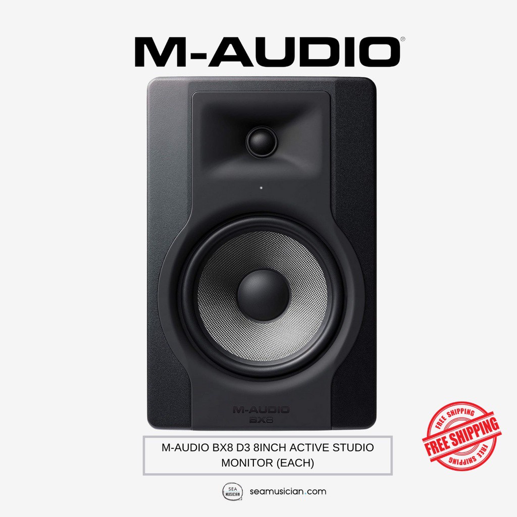 M-AUDIO BX8 D3 8INCH ACTIVE STUDIO MONITOR (EACH) | Shopee Malaysia