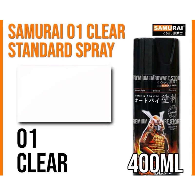 SAMURAI METALLIC SPRAY PAINT - CLEAR 1/128 (400ML) ( ANCHOR / AIKKA ...
