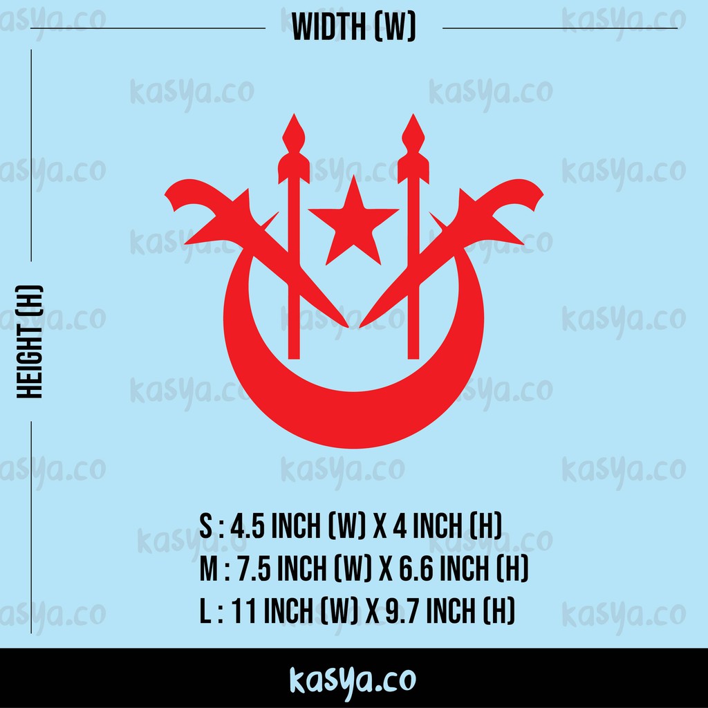 LAMBANG NEGERI KELANTAN vinyl sticker cutting | Shopee Malaysia