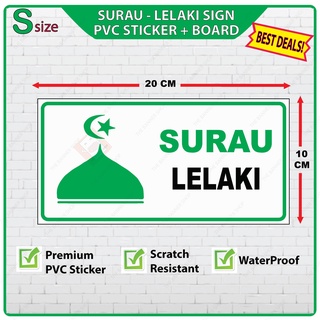 Kiblat Sign, Surau Signage PVC Sticker + Board | Shopee Malaysia