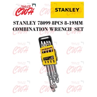 STANLEY SLIMLINE 14PCS CR-V COMBINATION SPANNER WRENCH SET SOCKET NUT ...