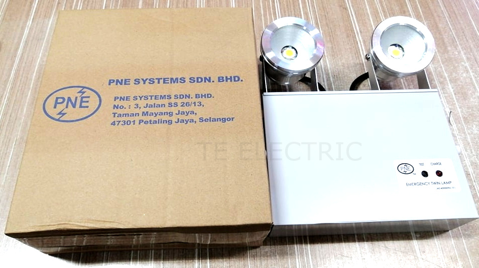 PNE TEL - 30 LED EMERGENCY LIGHT SELF CONTAINED LUMINAIRE TWIN LAMP ...