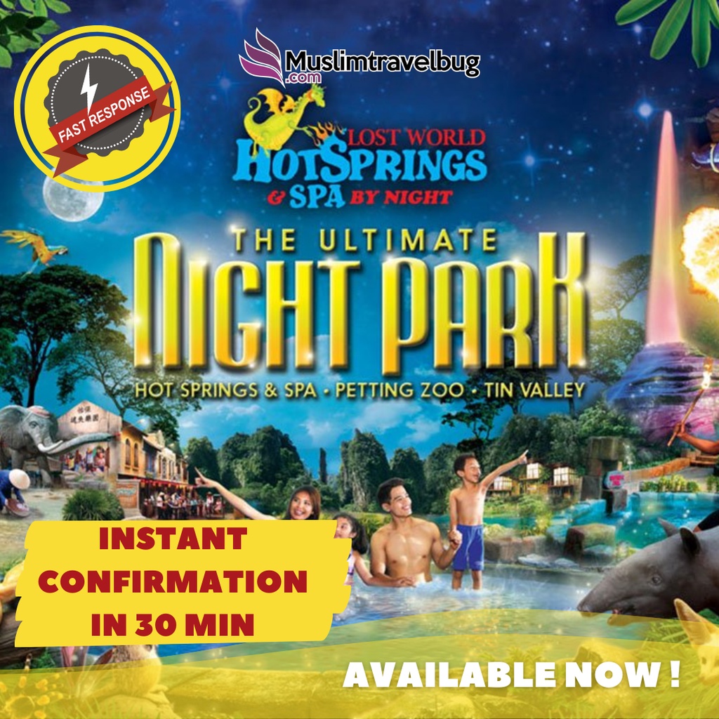 [PROMO] Lost World of Tambun Hotspring Night Park Admission Ticket (30 ...