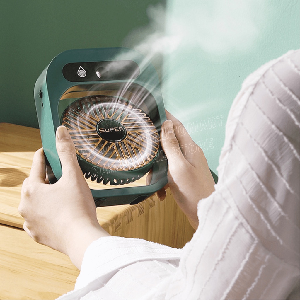 USB Portable Nano Spray Ice Fog Fan Ice Mist Air Conditioner Fogging ...