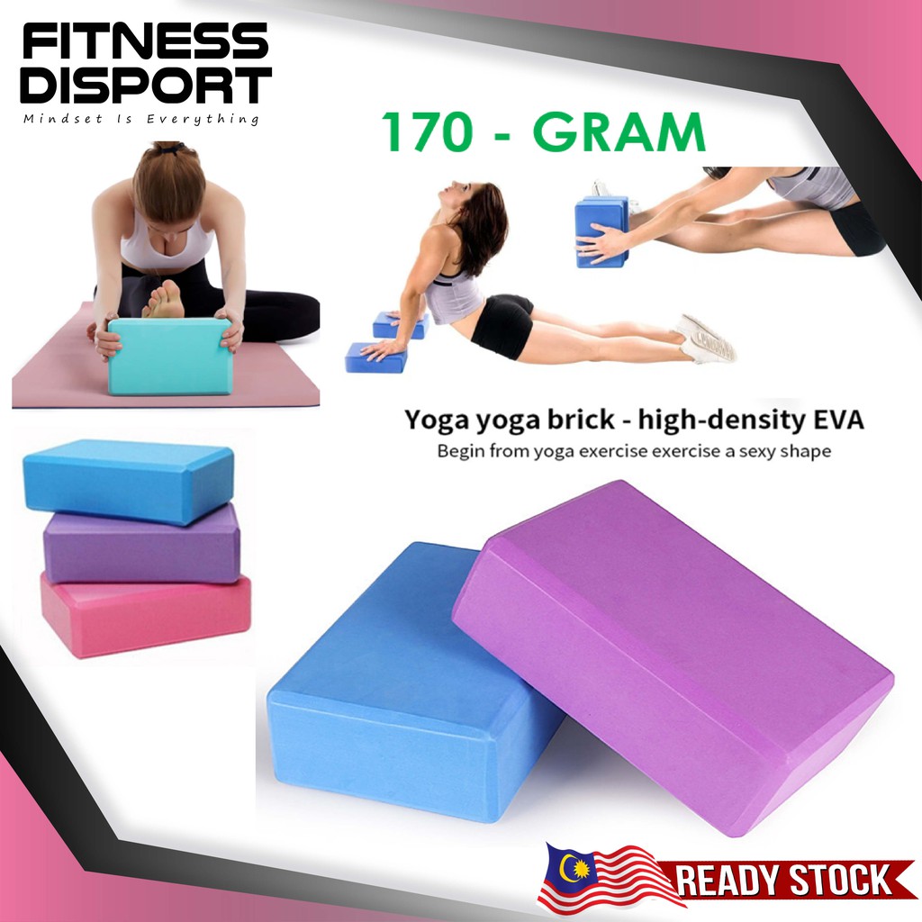 Gym Fitness EVA Yoga Block Colorful Foam Block Brick 170g For Crossfit ...