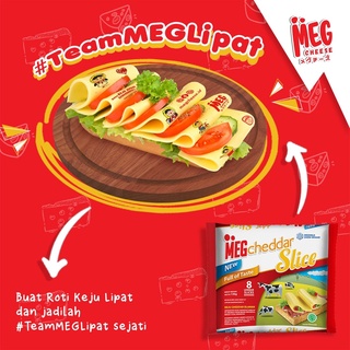 Japan MEG Cheddar Slice/Japan MEG Cheese Slices/Keping Keju (8 Slices ...
