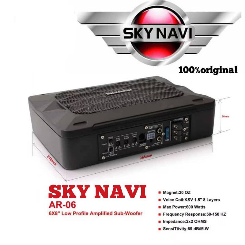 SKY NAVI HIGH POWER SOUND QUALITY ACTIVE WOOFER | Shopee Malaysia
