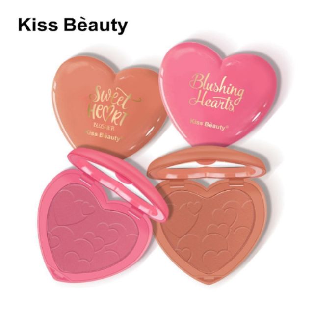 Kiss Beauty Blushing Hearts Blusher Blush Pemerah Pipi Cheek Cheeks ...