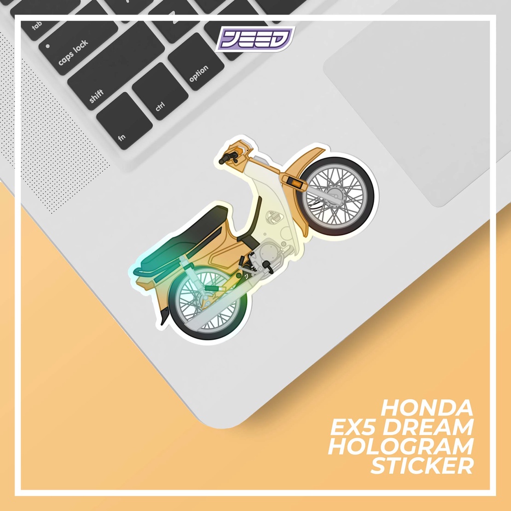HONDA EX5 DREAM Sticker Hologram Custom Color Waterproof Art Sticker ...