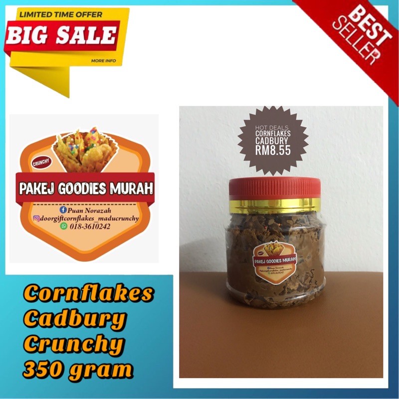 Cornflakes Coklat Cadbury 350 gram🍫 Wholesale 5 botol RM8.55/balang 🔥 ...