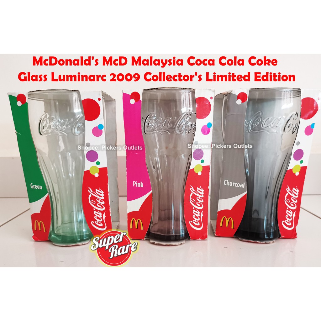 McDonald's McD Malaysia Coca Cola Coke Glass Luminarc 2009 Collector's ...