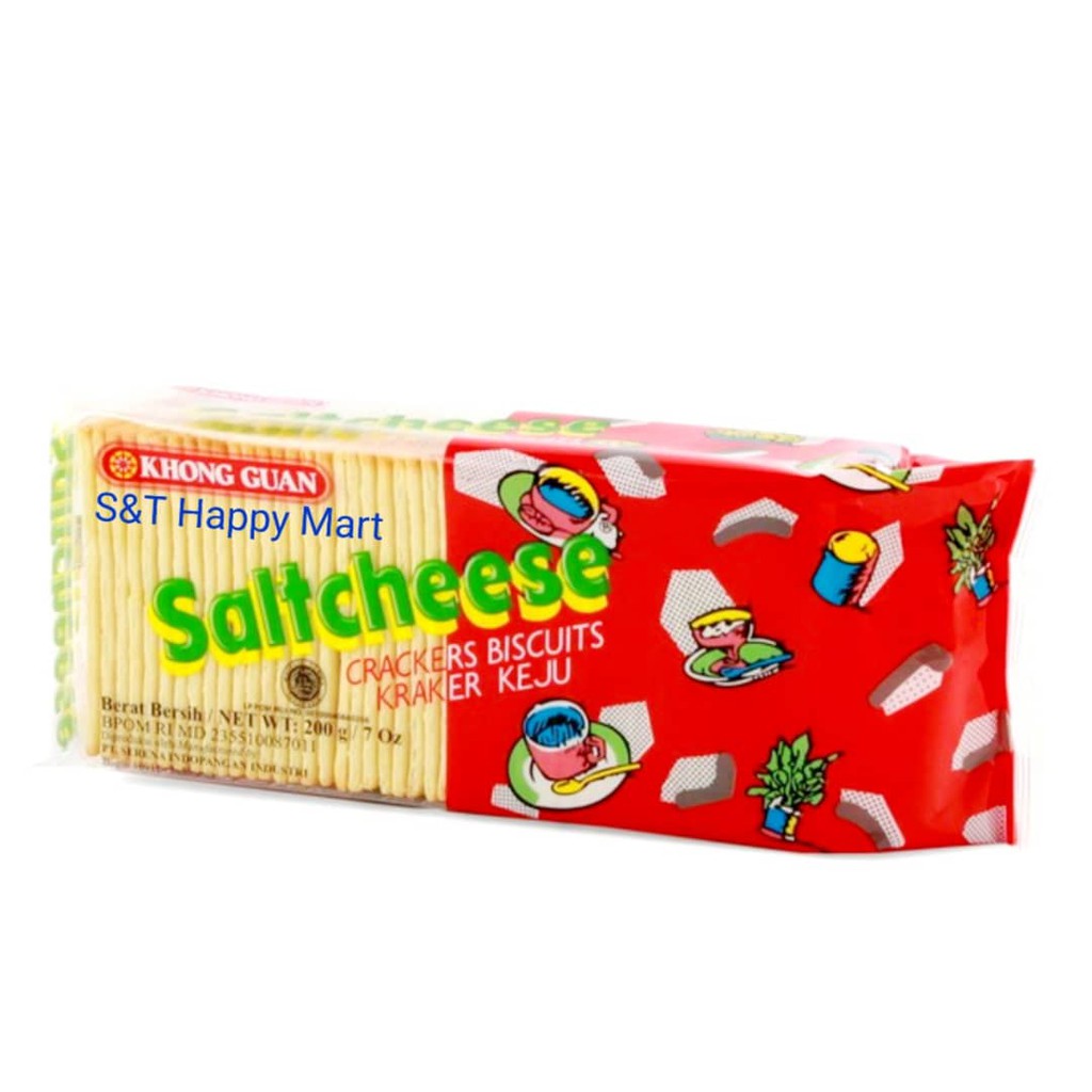 Khong Guan Saltcheese Crackers Biscuit 200g | Shopee Malaysia