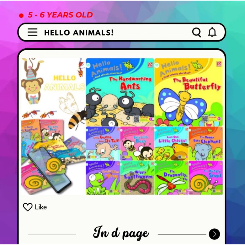 [ Storybooks For Kids ] - Hello Animals Series | Shopee Malaysia