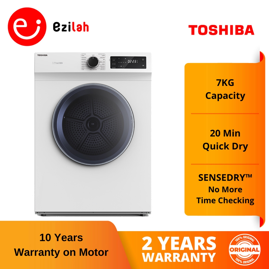 Toshiba SENSEDRY™ Tumble Dryer (7kg) TD-H80SEM | Shopee Malaysia