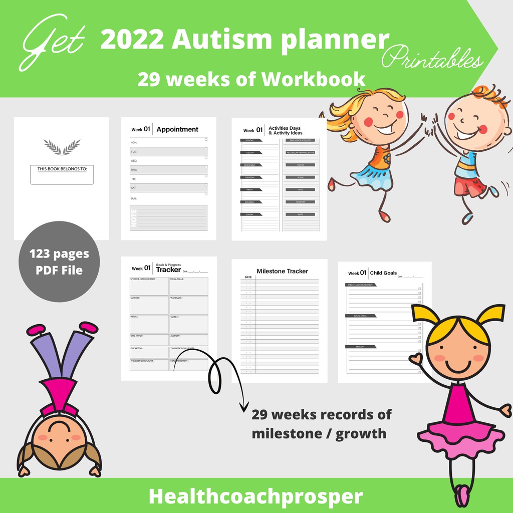 Autism Planner/Workbook printable| A4 | Digital Printable| Autistic ...
