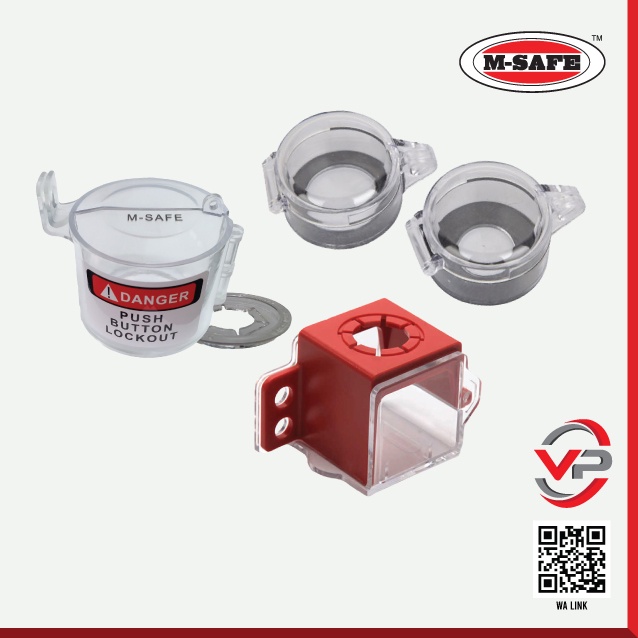 M-SAFE SAFETY EMERGENCY STOP SWITCH COVER LOCKOUT / PUSH BUTTON LOCKOUT ...