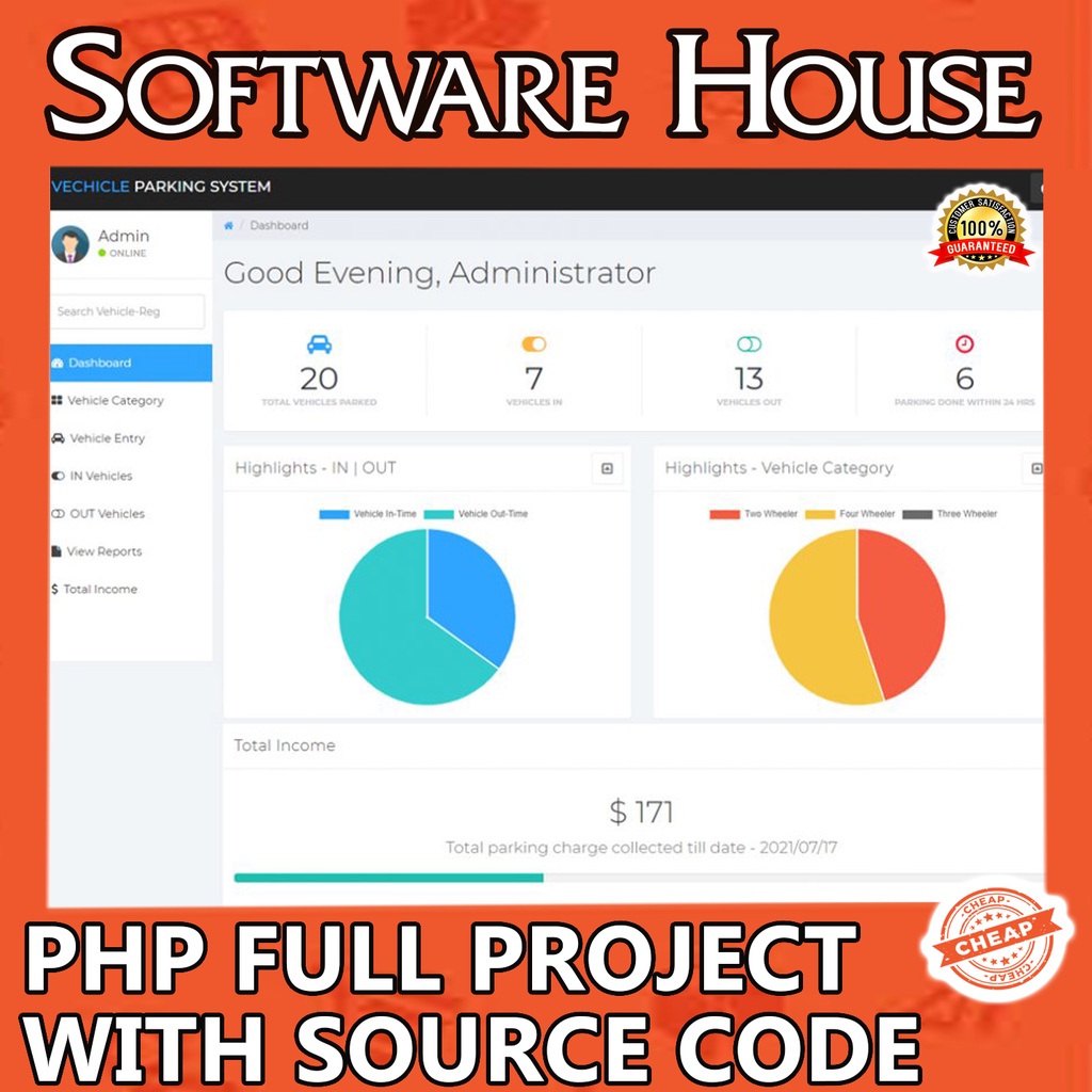 Vehicle Parking Management System Full PHP Project with Source Code | Shopee Malaysia