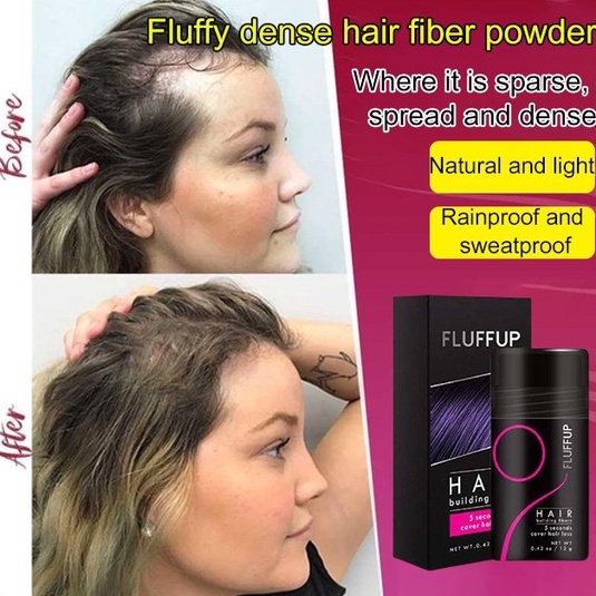 Fluffy Dense Hair Fiber Powder Hair Building Powder | Shopee Malaysia