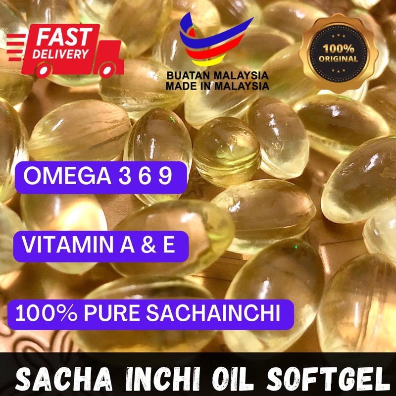 PROMOSI 100pcs [loose Pack} original HQ 520MG Sacha Inchi Softgel Harga ...