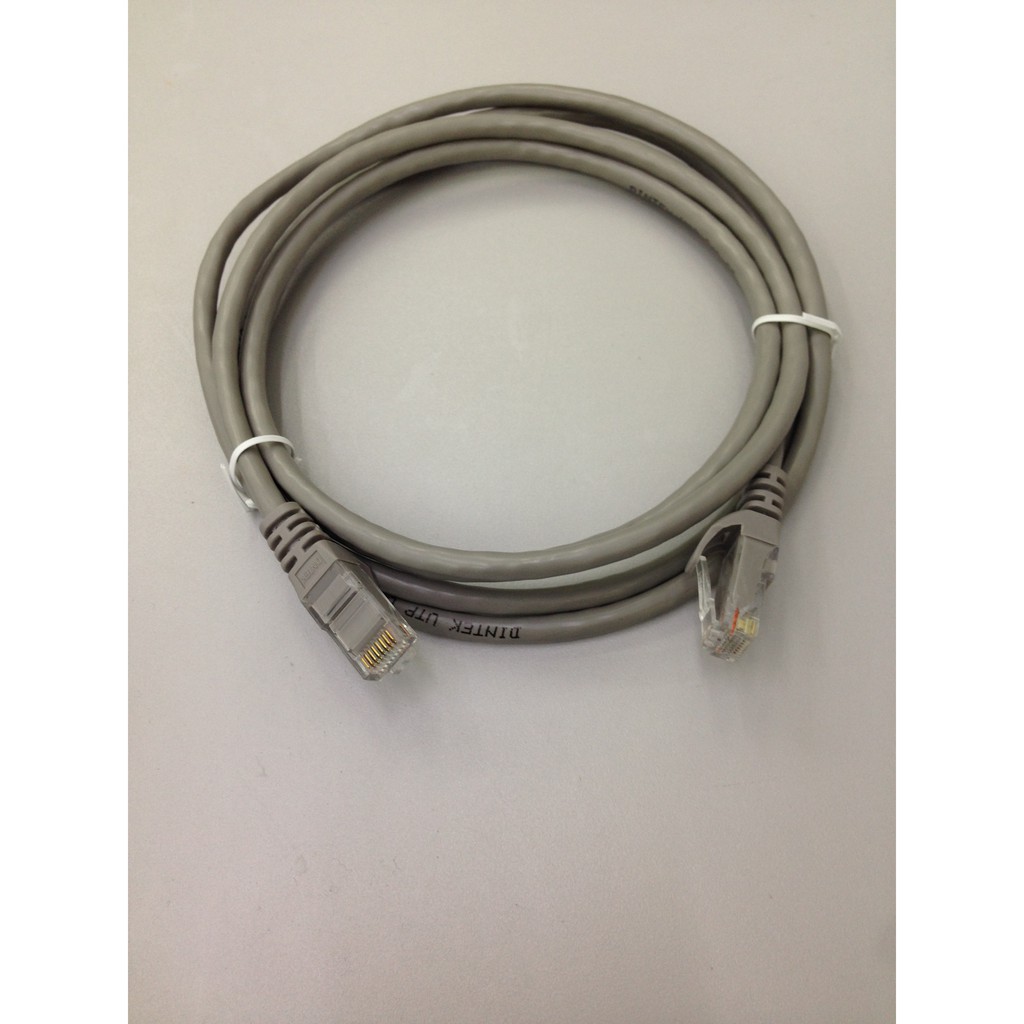 Dintek Lan Cable Cat.5e U/UTP Patch Cord - PVC ( 2 Meter ) | Shopee ...