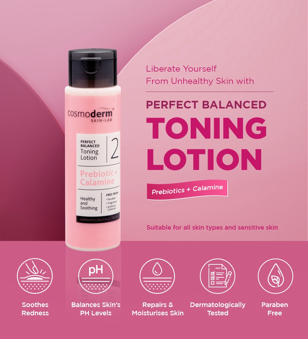 COSMODERM PERFECT BALANCED TONING LOTION 120 ML | Shopee Malaysia