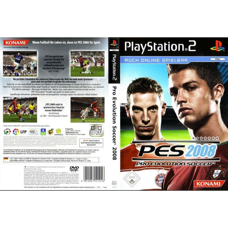 PS2 CD DVD GAMES (Pro Evolution Soccer 2008 PES 2008) | Shopee Malaysia