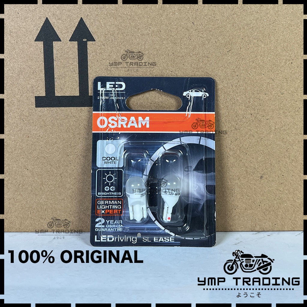 OSRAM T10 2825DW DUA TAHUN GUARANTEE LAMPU KECIL KERETA LAMPU PLATE ...