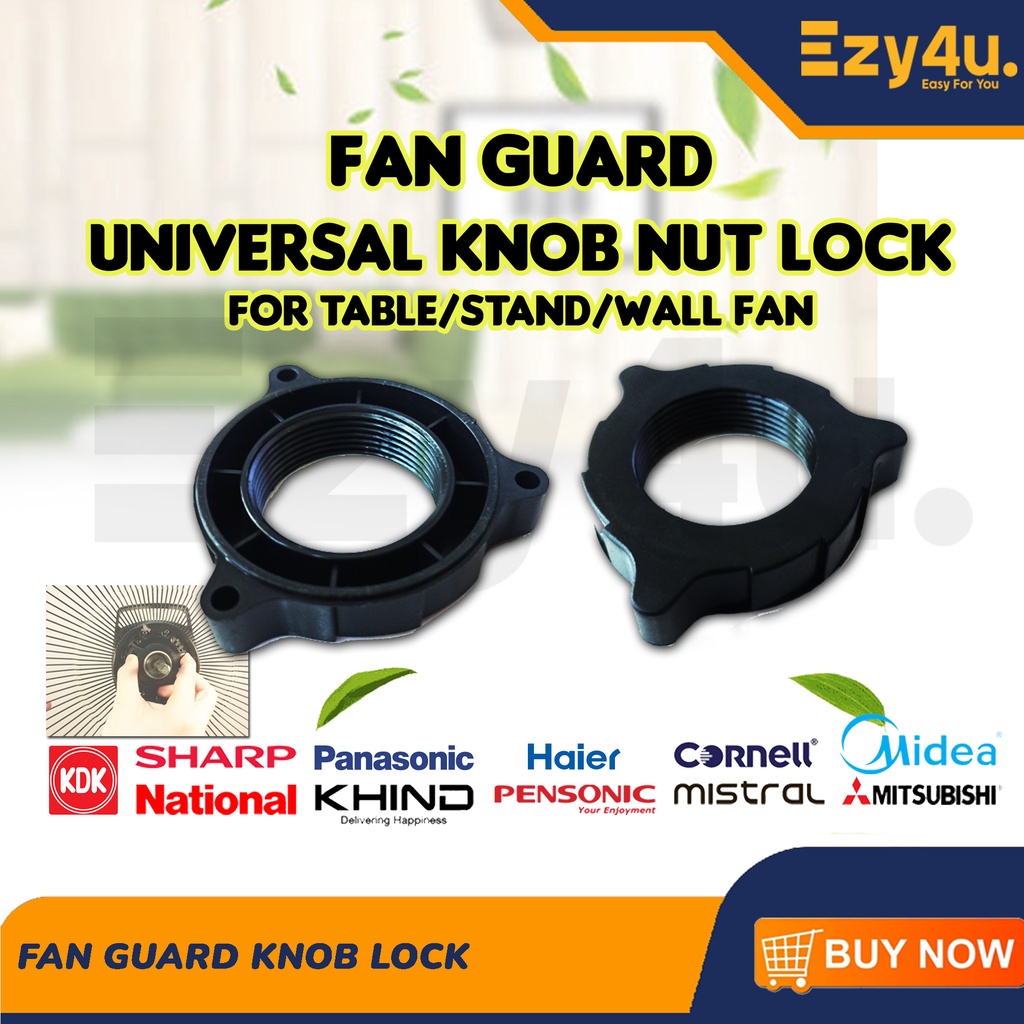 Table Fan, Wall Fan, Stand Fan Guard Lock Fan Spare Part Tombol Rumah ...