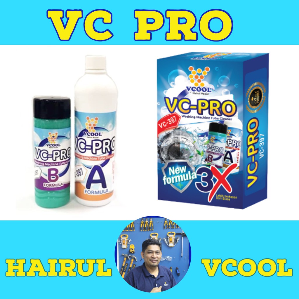 [FAST SHIPPING] VC PRO HAIRUL VCOOL pencuci mesin basuh + video ...