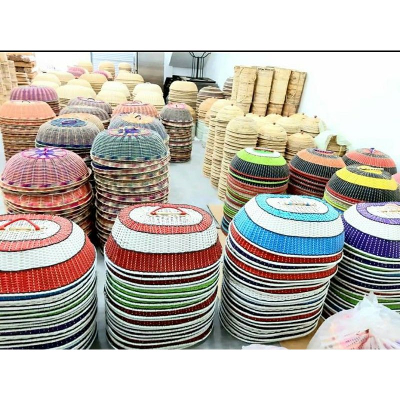 TUDUNG SAJI ROTAN BESAR / ROTAN HALUS / RATTAN FOOD COVER | Shopee Malaysia