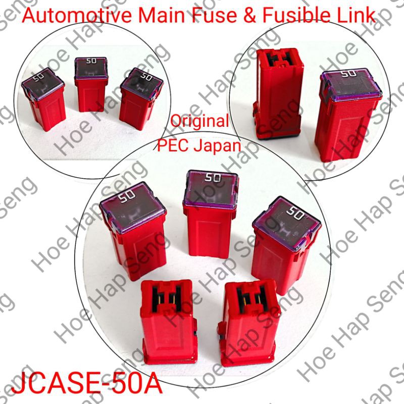 Original PEC Japan JCASE Main Fuse 50A Toyota Perodua Proton Saga ...