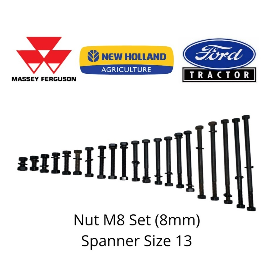 Nut Saiz 13 / Nut M8 Set -Bolt and Nut SKRU AND NUT BOLT AND NUT ...