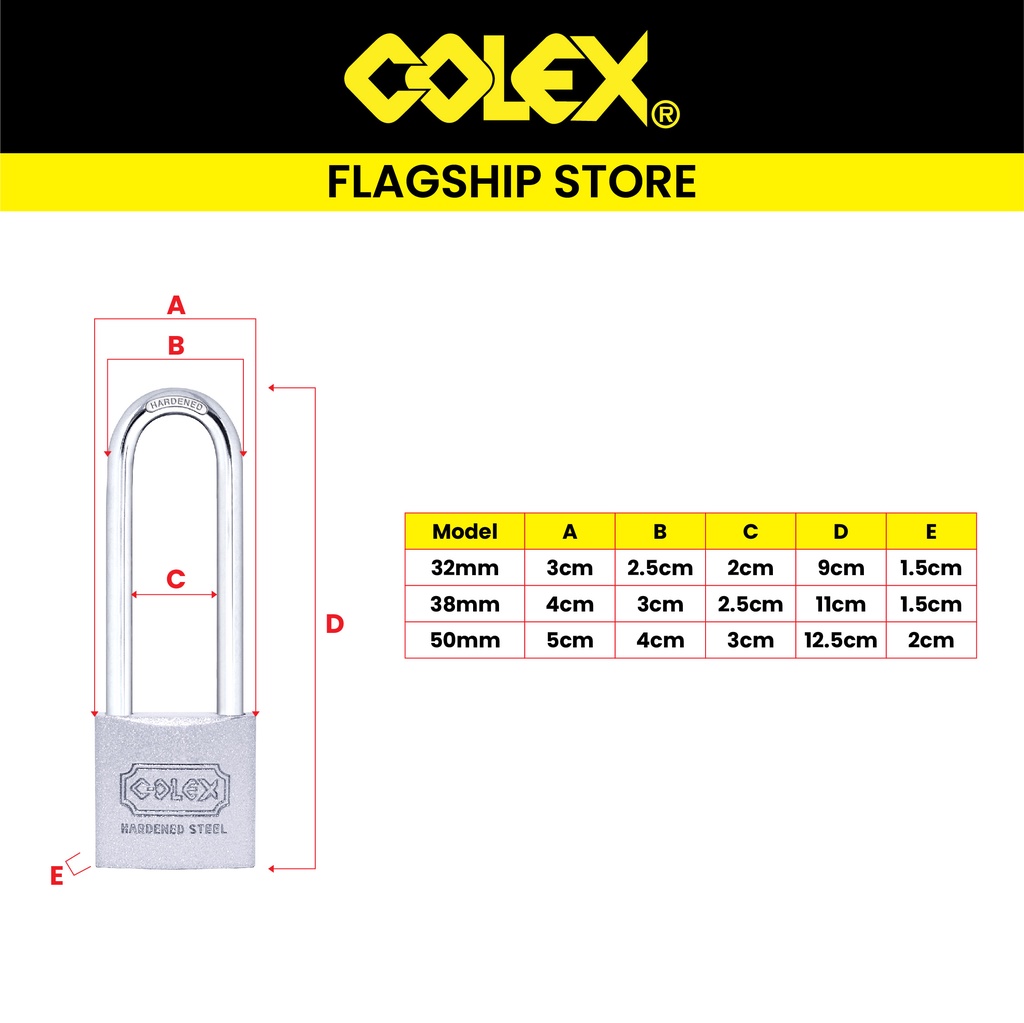 COLEX 32mm 38mm 50mm 63mm Titanium Coated and Epoxy Coated Standard ...
