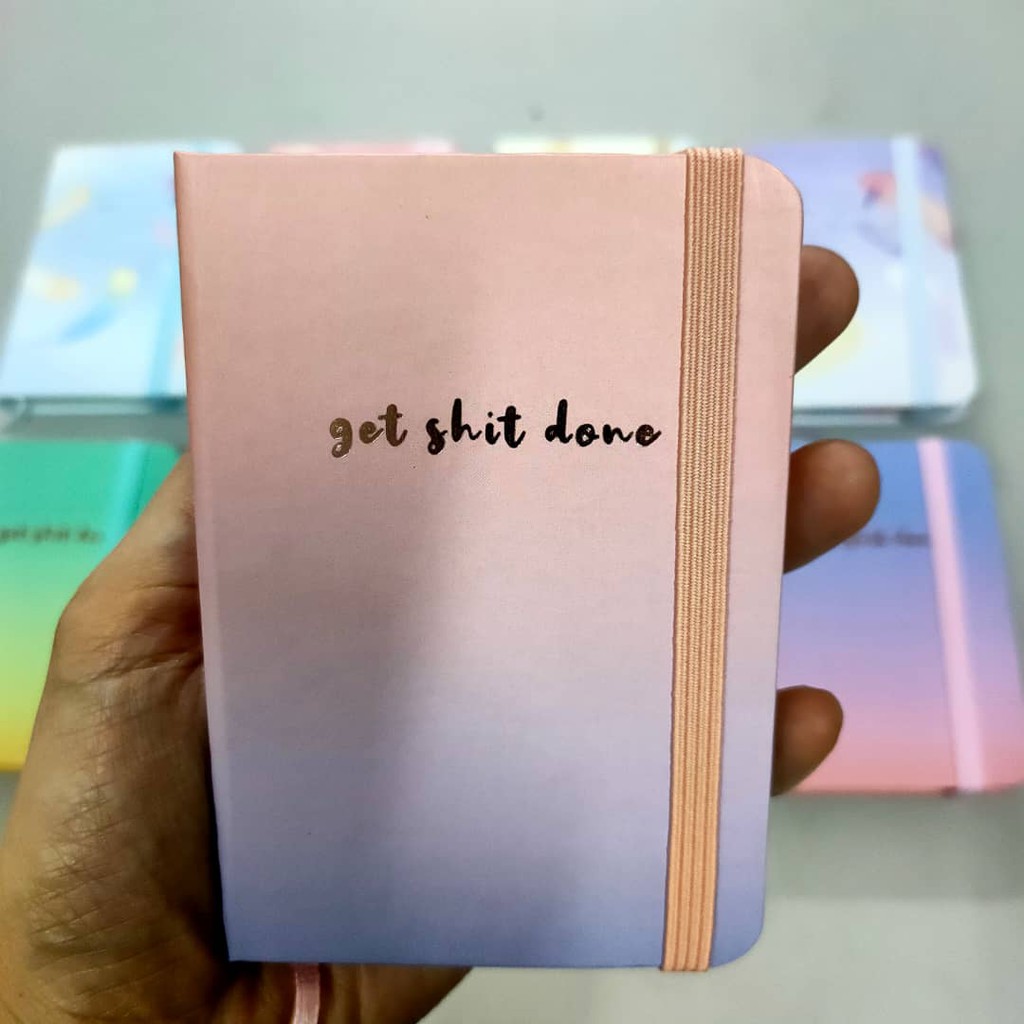 160pgs Mini Hardcover Ombre Notebook / Journal / Buku Nota Line A7 Cute ...