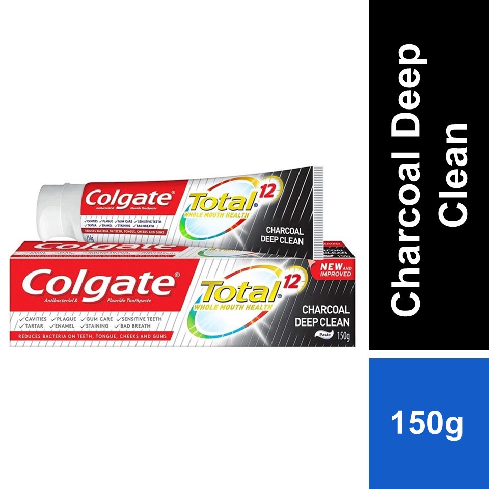 Colgate Total Toothpaste Charcoal Deep Clean 150g | Shopee Malaysia