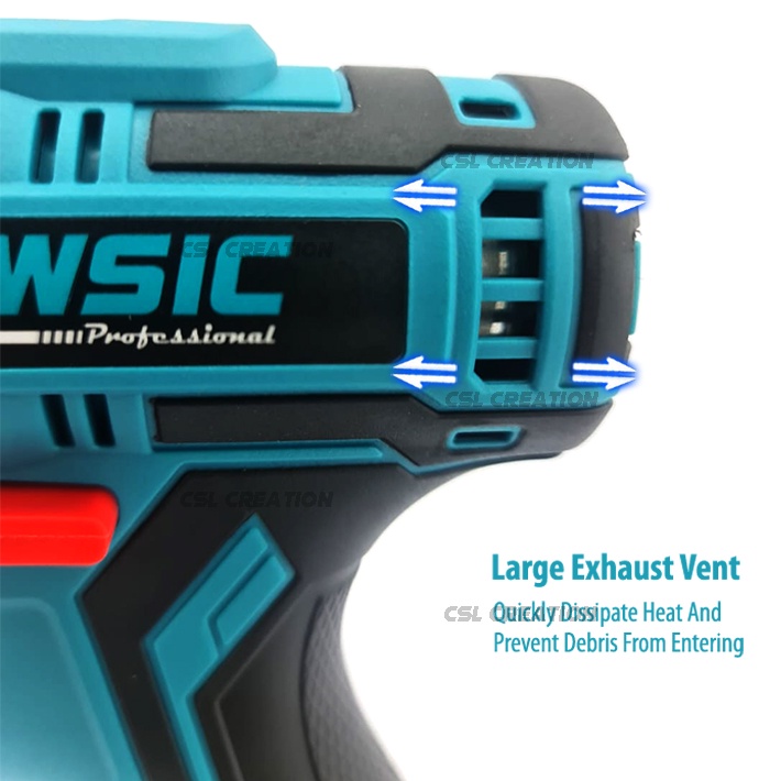 KWSIC 14.4V Cordless Drill 2 Speed Torque Grip with Accessories ...