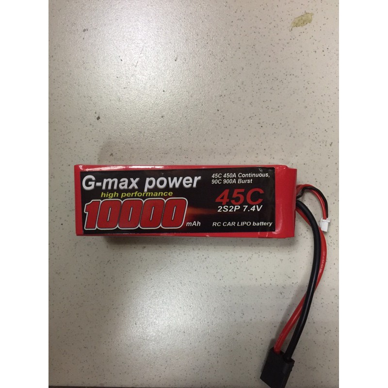 G-MAX POWER HIGH PERFORMANCE 7.4v 10000 MAH 45C | Shopee Malaysia