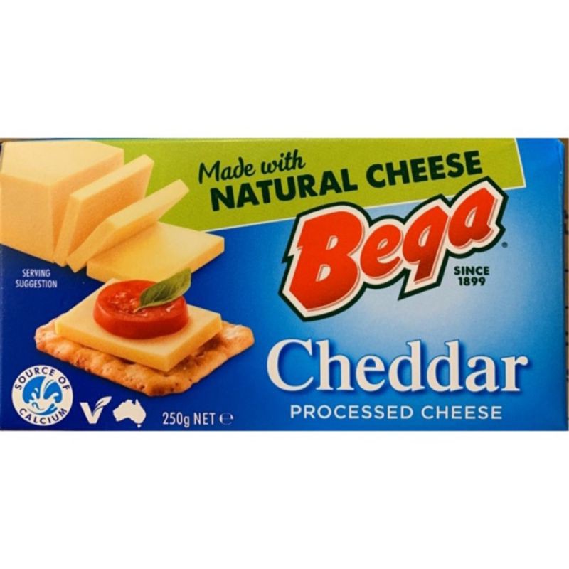 Bega Processed Cheddar Cheese 250g | Shopee Malaysia