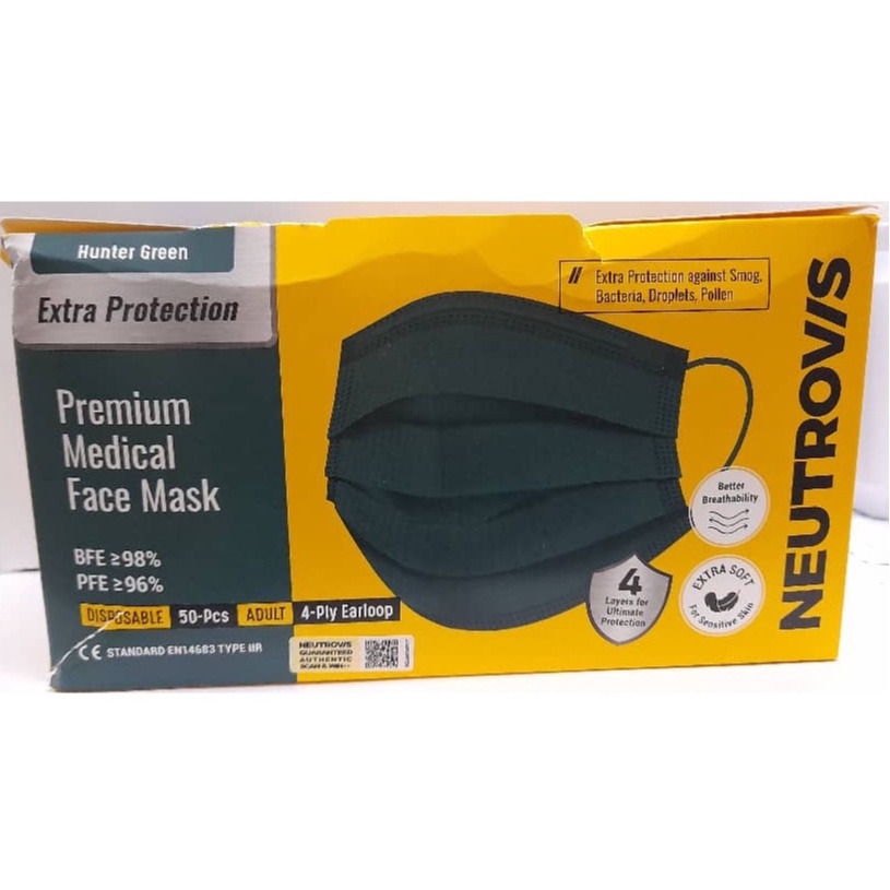 NEUTROVIS FACE MASK HUNTER GREEN !!! EXTRA PROTECTION !!! | Shopee Malaysia