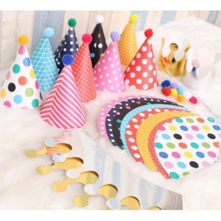 DIY Birthday Party Hats 11 PCs Fun Party Hats Cap Set Kids Adults Happy ...