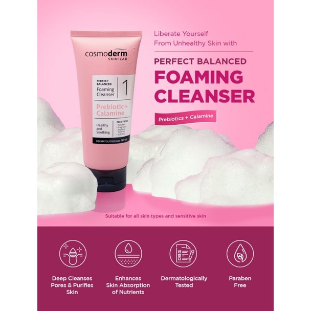 Cosmoderm Perfect Balanced Foaming Cleanser 100ml | Shopee Malaysia