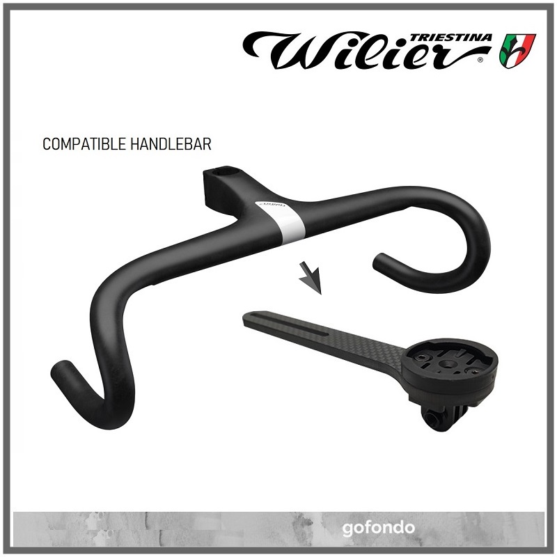 Wilier Zero Carbon Handlebar FOR Computer Mount Garmin Bryton Wahoo ...