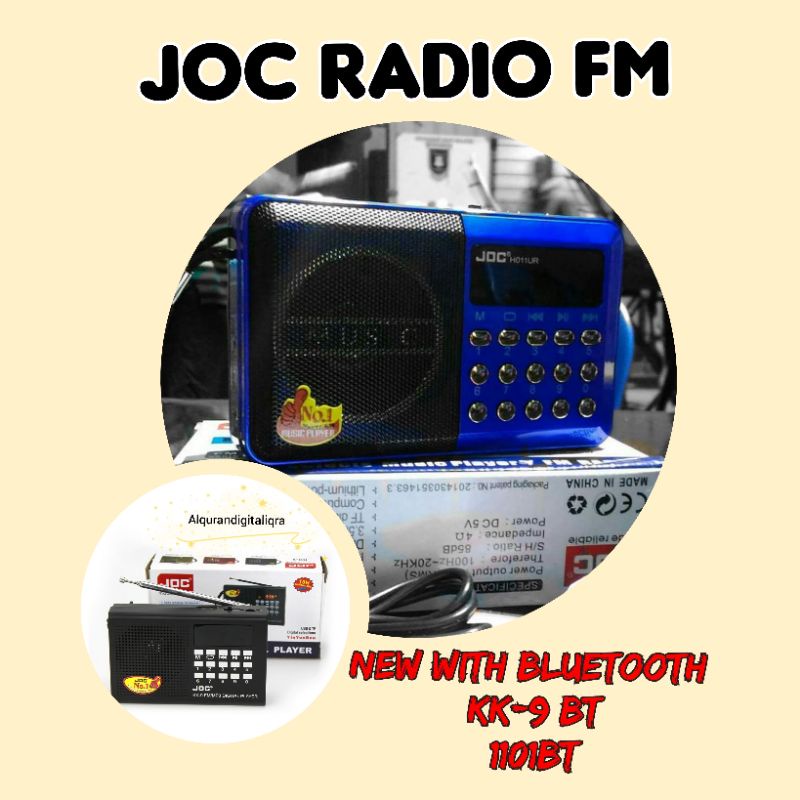 JOC Radio Speaker ORIGINAL WITH BLUETOOTH | Shopee Malaysia