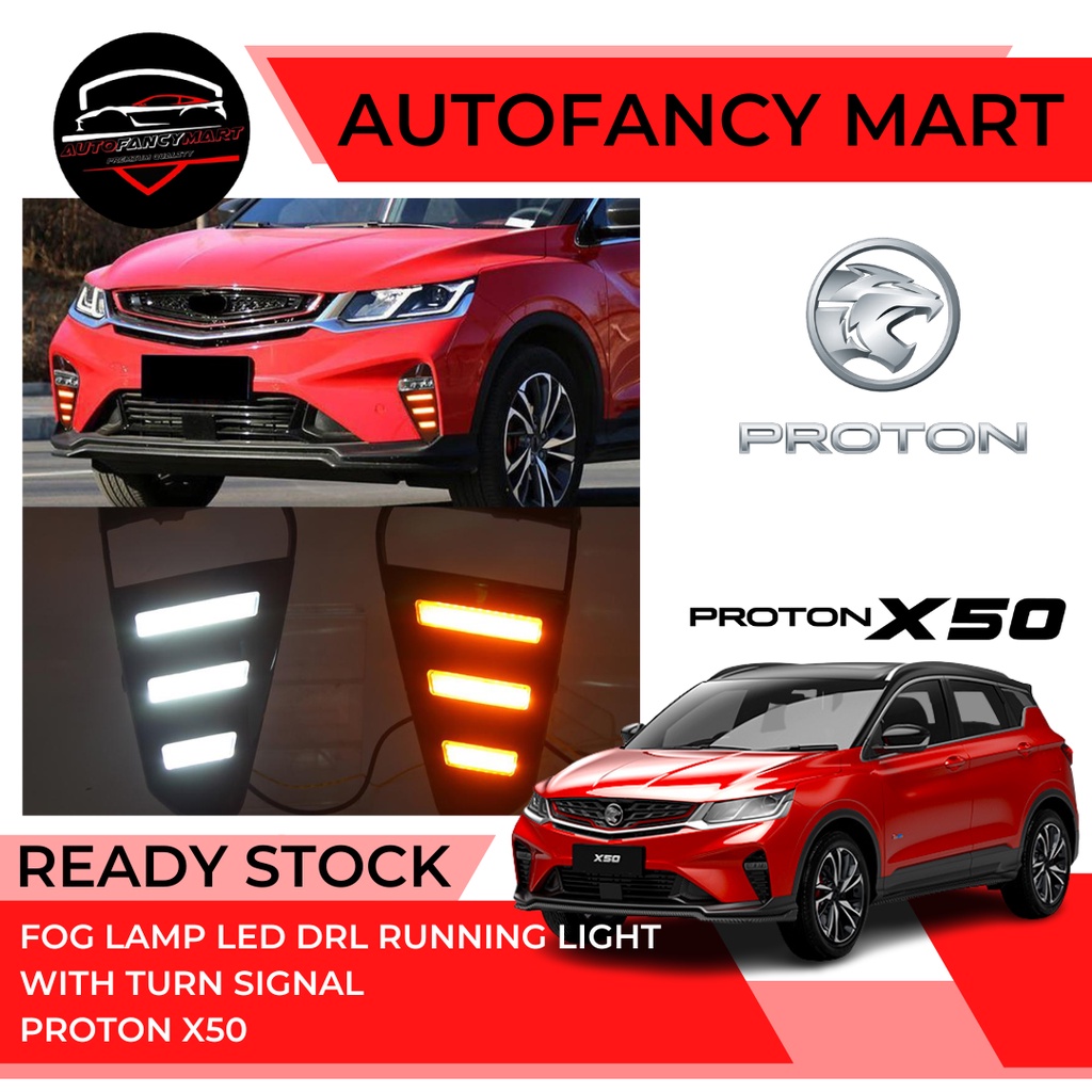 PROTON X50 FOG LAMP LED DRL RUNNING LIGHT WITH TURN SIGNAL PROTON X50 ...