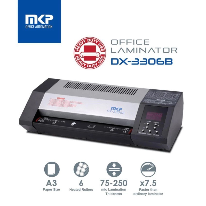 Mkp A3 Heavy Duty Laminator Dx 3306b 1 Year Warranty Shopee Malaysia