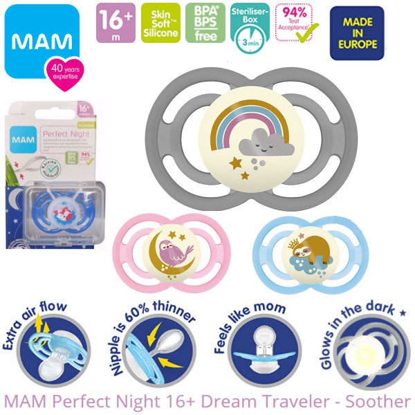 MAM Perfect Night Pacifier (16+ Months) | Shopee Malaysia